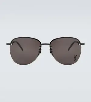 Saint Laurent Round Frame Sunglasses - Black