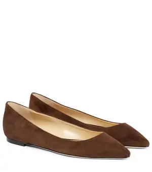 JIMMY CHOO Romy Suede Ballet Flats