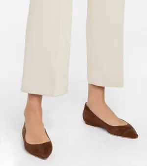 JIMMY CHOO Romy Suede Ballet Flats