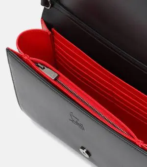 CHRISTIAN LOUBOUTIN Paloma Embellished Leather Clutch - Black