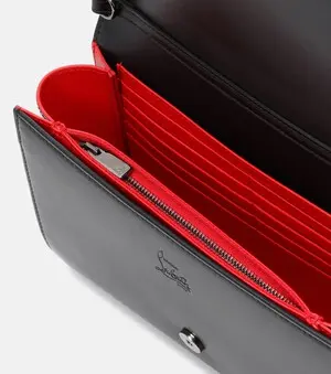 CHRISTIAN LOUBOUTIN Paloma Embellished Leather Clutch - Black