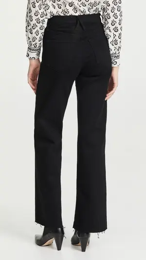 SLVRLAKE Grace Ankle Length Jeans - Jet Black