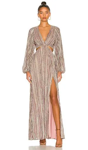 House Of Harlow 1960 X Jerri Maxi Dress - Metallic Multi