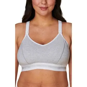 BRAVADO DESIGNS Original Organic Cotton Blend Pumping & Nursing Bra - Dove Heather