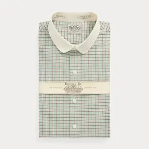 Ralph Lauren Slim Fit Checked Dobby Shirt - Green/red