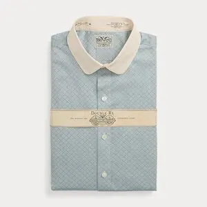 Ralph Lauren Slim Fit Checked Dobby Shirt Rl Blue/cream