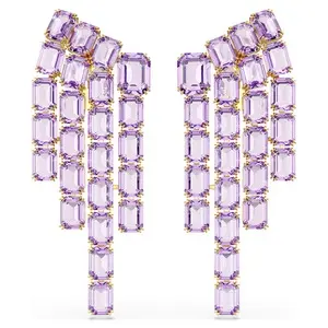 SWAROVSKI Millenia Clip Earrings - Purple