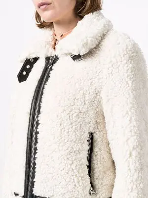 STAND STUDIO Audrey Faux Shearling Jacket