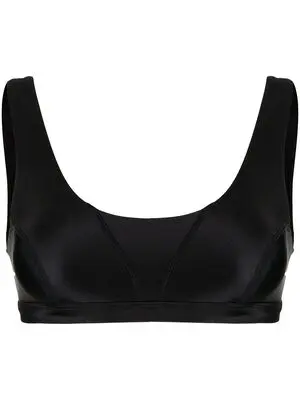 DUSKII Kate Scoop-neck Bikini Top - Black
