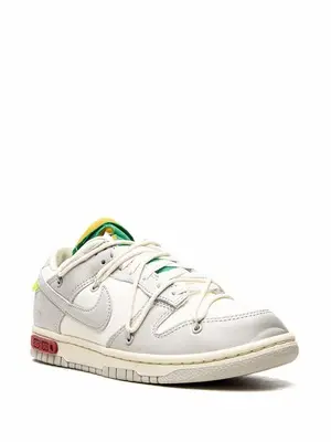 Nike X Off White Dunk Low Sneakers - Grey