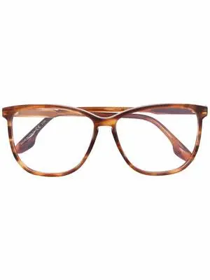 Victoria Beckham Tortoiseshell-effect Square Glasses - Brown