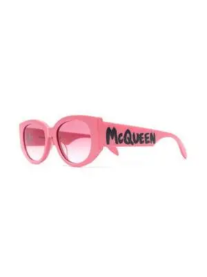 Alexander McQueen Graffiti Logo Sunglasses