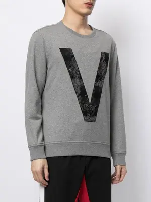 PORTS V Logo-appliqué Sweater