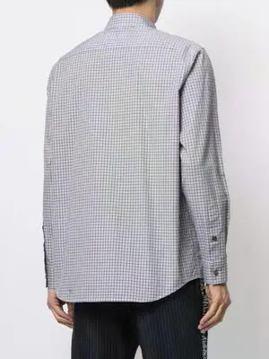 PORTS V Multi-pocket Gingham Check Shirt