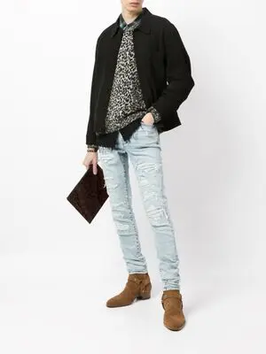 Amiri Distressed Skinny Jeans