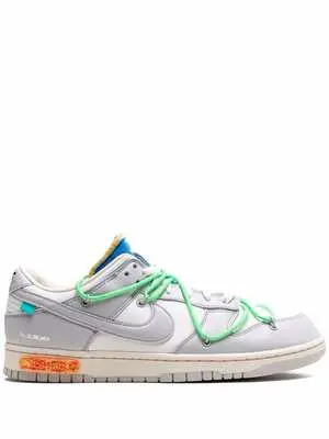 Nike X Off White Dunk Low Lot 26 Sneakers - Grey