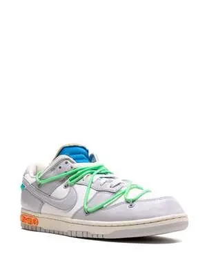 Nike X Off White Dunk Low Lot 26 Sneakers - Grey