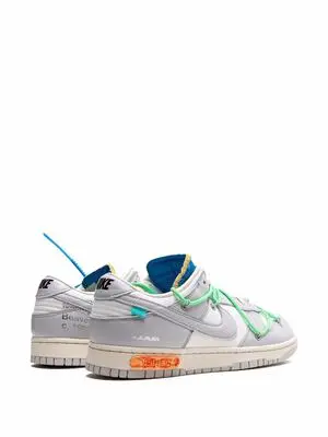 Nike X Off White Dunk Low Lot 26 Sneakers - Grey