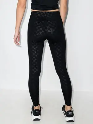 MISBHV All-over Logo Print Stretch Leggings - Black