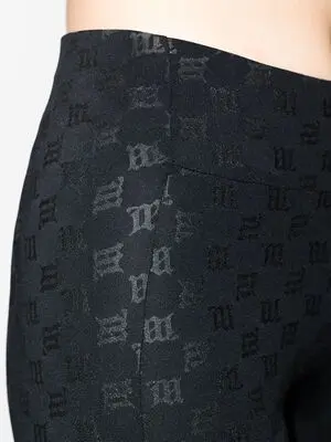 MISBHV All-over Logo Print Stretch Leggings - Black