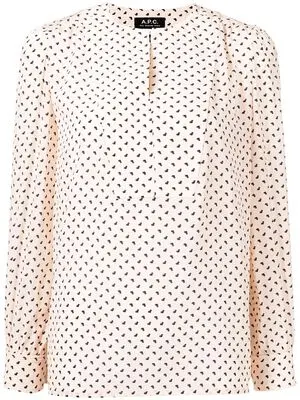 A.p.c. Maylis Printed Silk Blue