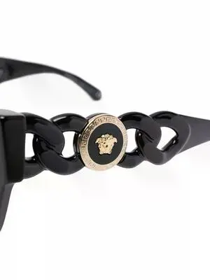 Versace Medusa Motif Chain-link Sunglasses