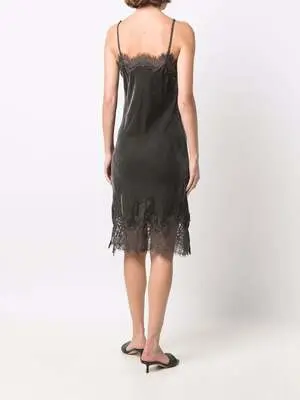 Gold Hawk Lace-trim Camisole Dress