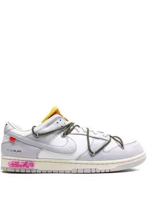 Nike X Off White Dunk Low Lot 22 Sneakers - Grey