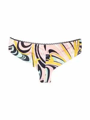 Emilio Pucci Graphic Print Silk Briefs