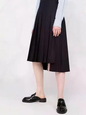 Thom Browne Super 120s Twill Pleated Skirt