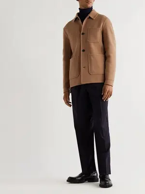 Mr P. Double-faced Splitable Wool-blend Chore Jacket