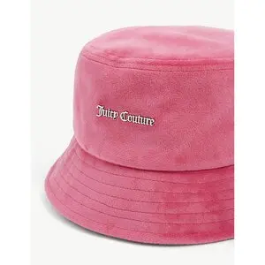 Juicy Couture Logo-plaque Velour Bucket Hat