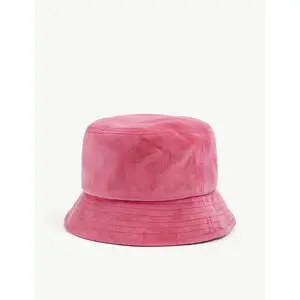 Juicy Couture Logo-plaque Velour Bucket Hat