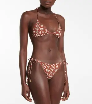 Tory Burch Printed Triangle Bikini Top