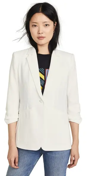 Cinq À Sept Crepe Khloe Blazer - Ivory