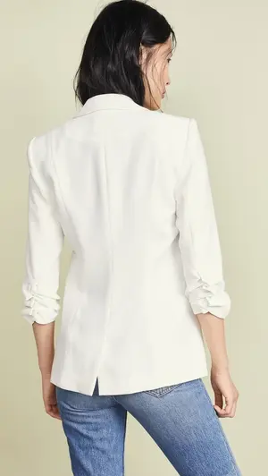Cinq À Sept Crepe Khloe Blazer - Ivory