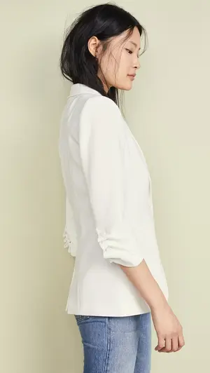 Cinq À Sept Crepe Khloe Blazer - Ivory