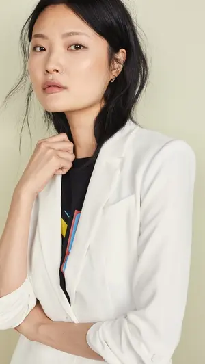 Cinq À Sept Crepe Khloe Blazer - Ivory