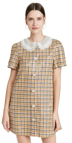 SISTER JANE Heather Sequin Tweed Dress