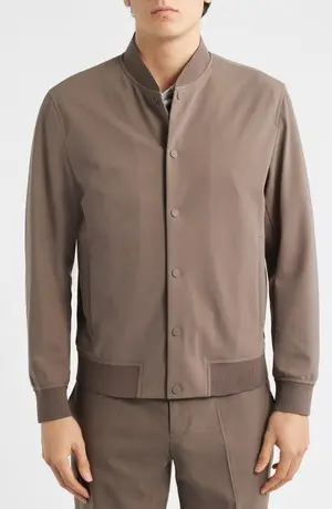 Theory Murphy Precision Bomber Jacket - Morel