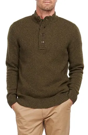 Barbour Sid Wool & Cotton Half Zip Sweater