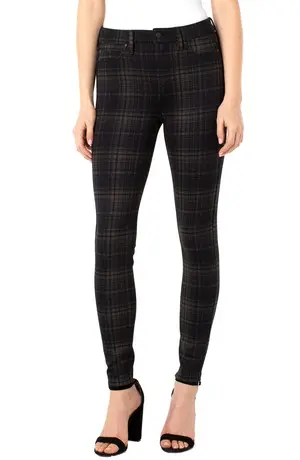 LIVERPOOL Madonna Plaid Skinny Pants