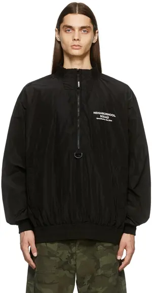 NEIGHBORHOOD Neighborhood Black Staff Jacket - Black