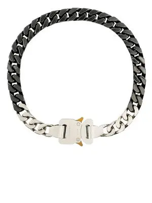 1017 Alyx 9sm Hero Buckle Curb-chain Necklace - Black