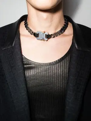 1017 Alyx 9sm Hero Buckle Curb-chain Necklace