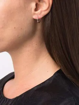 MARIA BLACK 14kt White Gold Nancy 12 Single Hoop Earring