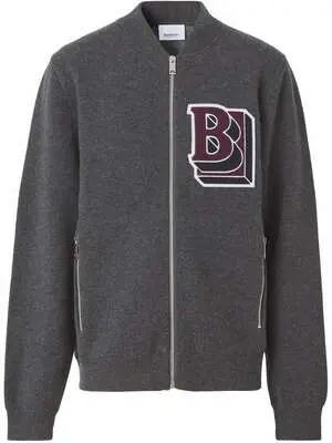 Burberry Logo-patch Bomber Jacket