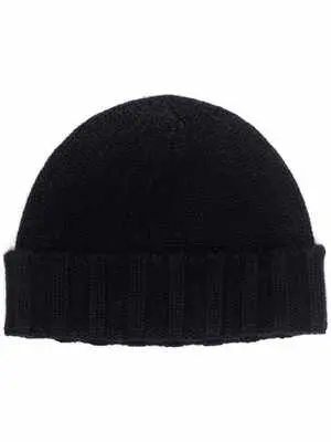 DRUMOHR Cashmere Beanie Hat - Black
