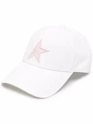 GOLDEN GOOSE Logo-patch Cap - White