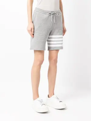Thom Browne 4-bar Stripe Track Shorts - Grey